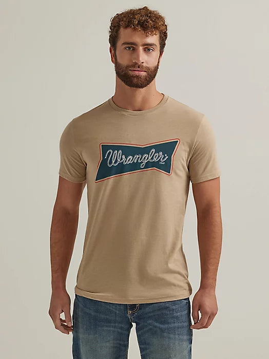 Wrangler Mens Heritage LOGO Graphic T-Shirt - Trenchcoat 112344113 ...