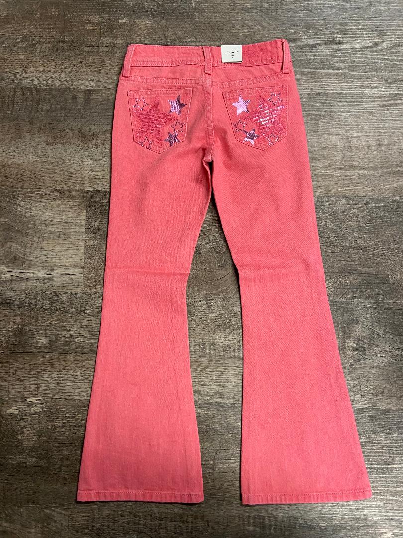 Grace In La Girls Star /Sequins Flair Jeans - Pink GL61879 (FINAL SALE ...