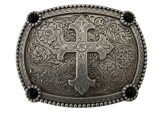 Blazin Roxx Ladies Floral Cross Belt Buckle by M&F 37940 – Boondocks ...