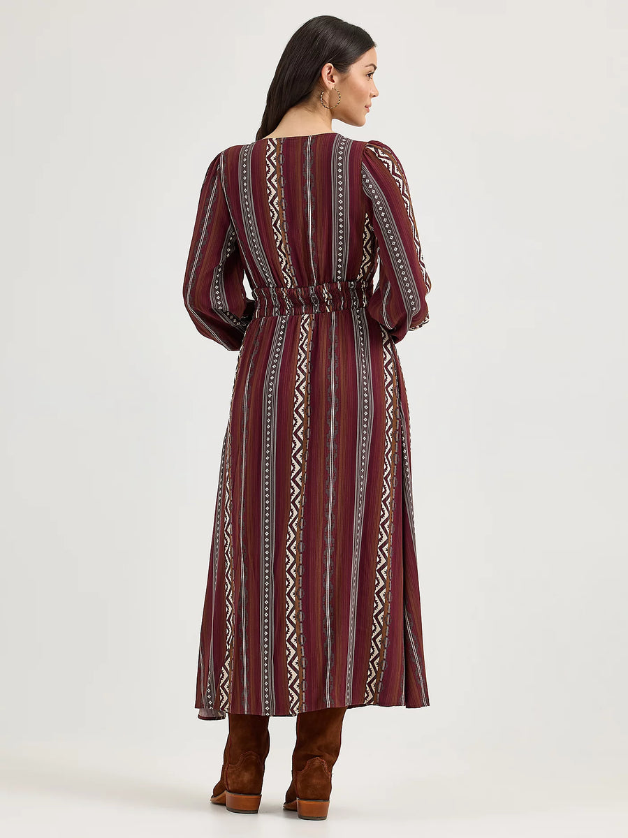 Wrangler Women's Princess Waist Button Front Maxi Dress - Port 1123673 ...