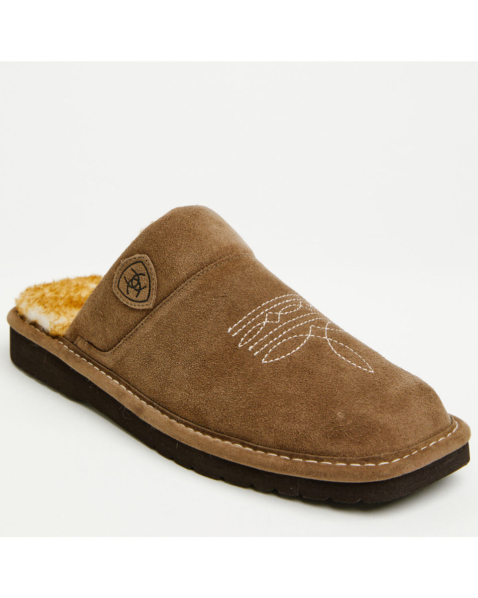 Ariat Mens Silversmith Square Toe Slippers - Stone 2842-240/ AR2842-24 ...
